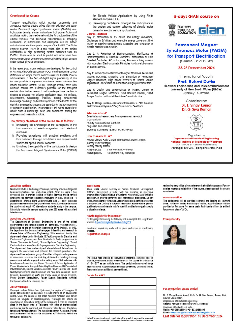 PMSM Design Course for Electric Vehicles | PDF | Electric Motor | Electric Vehicle