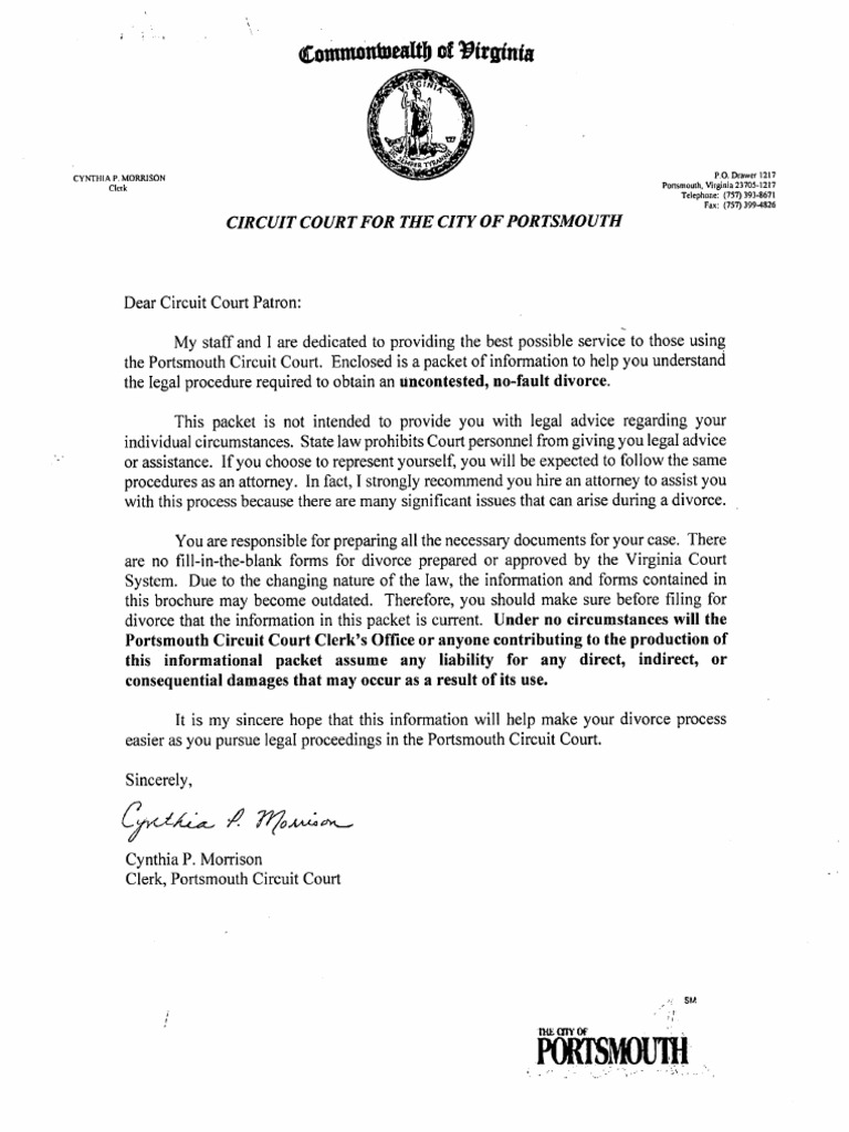 Pro Se Divorce Packet - April 2023 | PDF