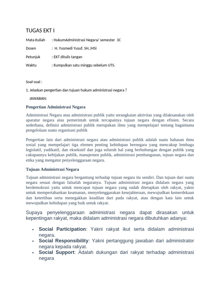 Tugas Ekt I HTN Fahroji Nur Cahyo (1902010130) | PDF | Politik | Ilmu Sosial