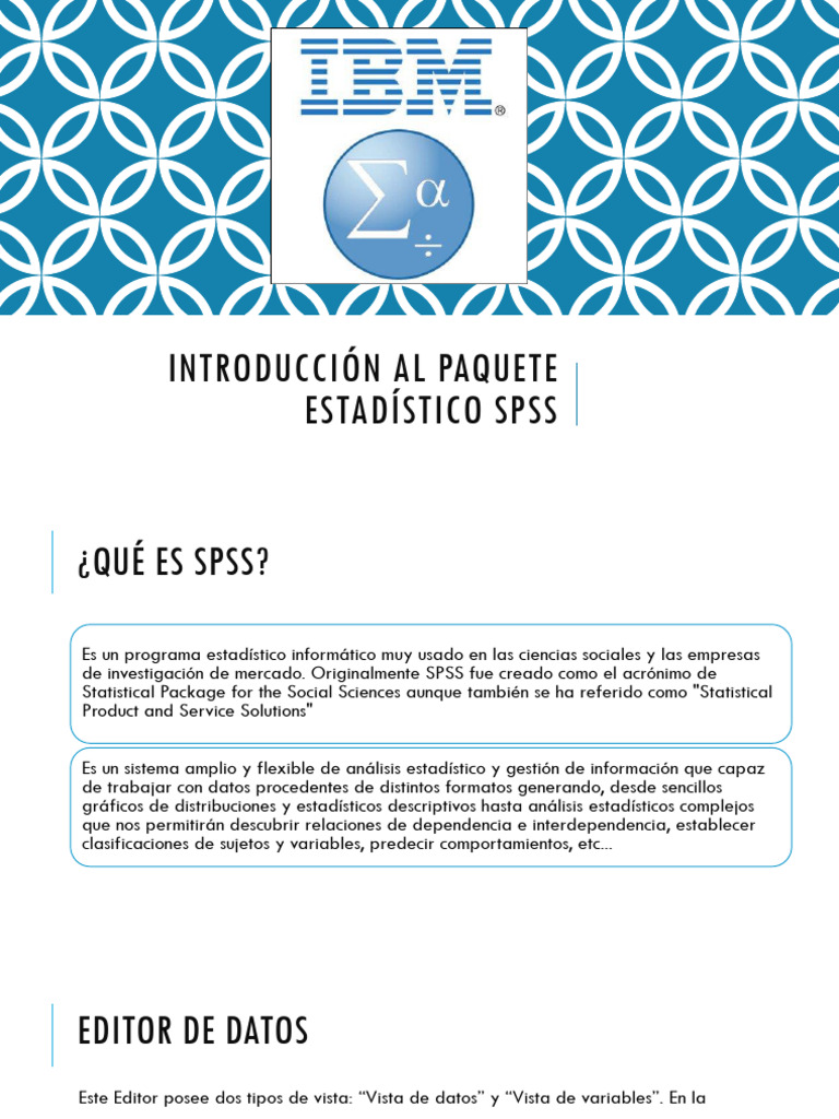 Introducción Al SPSS | PDF | Spss | Informática