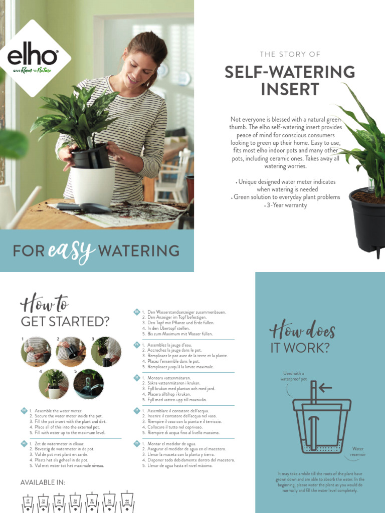 Leaflet Self-Watering Insert | PDF | Plants | Botany