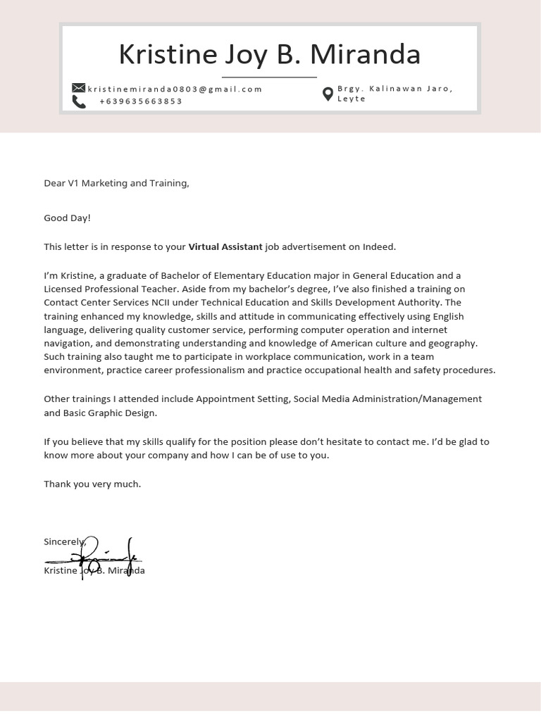 CL - Virtual Assistant | PDF