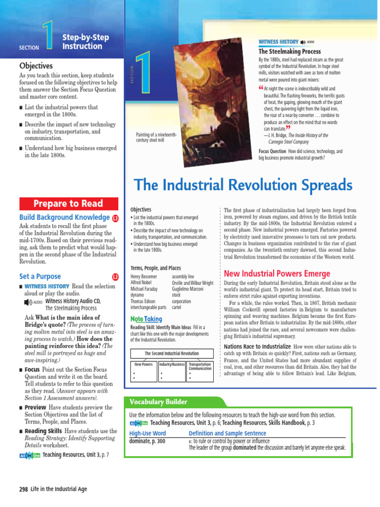 6.1 The Industrial Revolution Spreads | PDF | Industrial Revolution