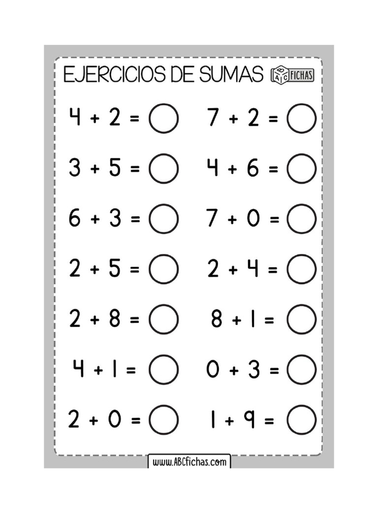 Ejercicios Matematicos Primer Grado | PDF