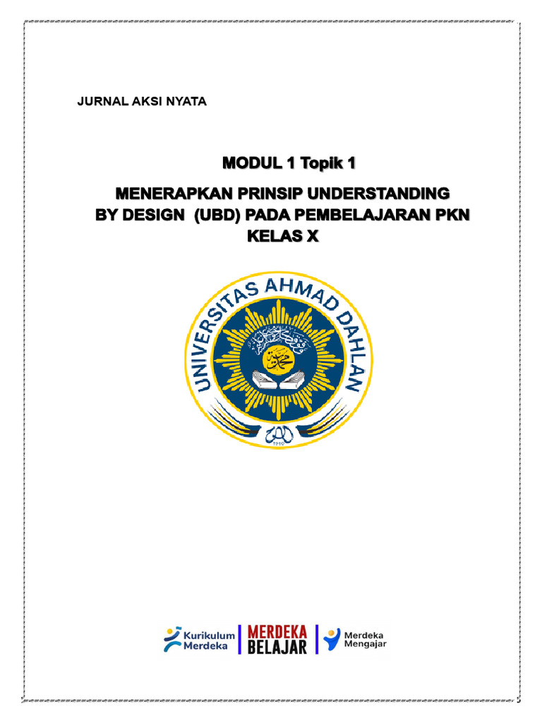 Jurnal Aksi Nyata Modul 1 (Euis F.K) | PDF | Karier & Perkembangan