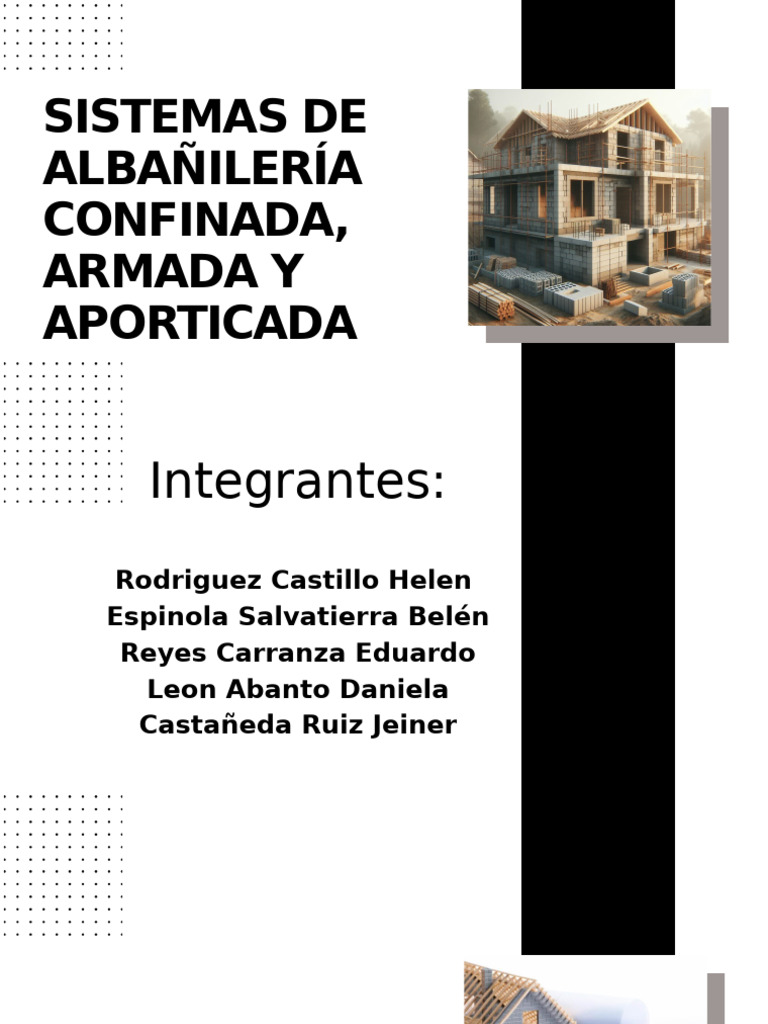 Albañileria Confinada y Armada | PDF | Albañilería | pared