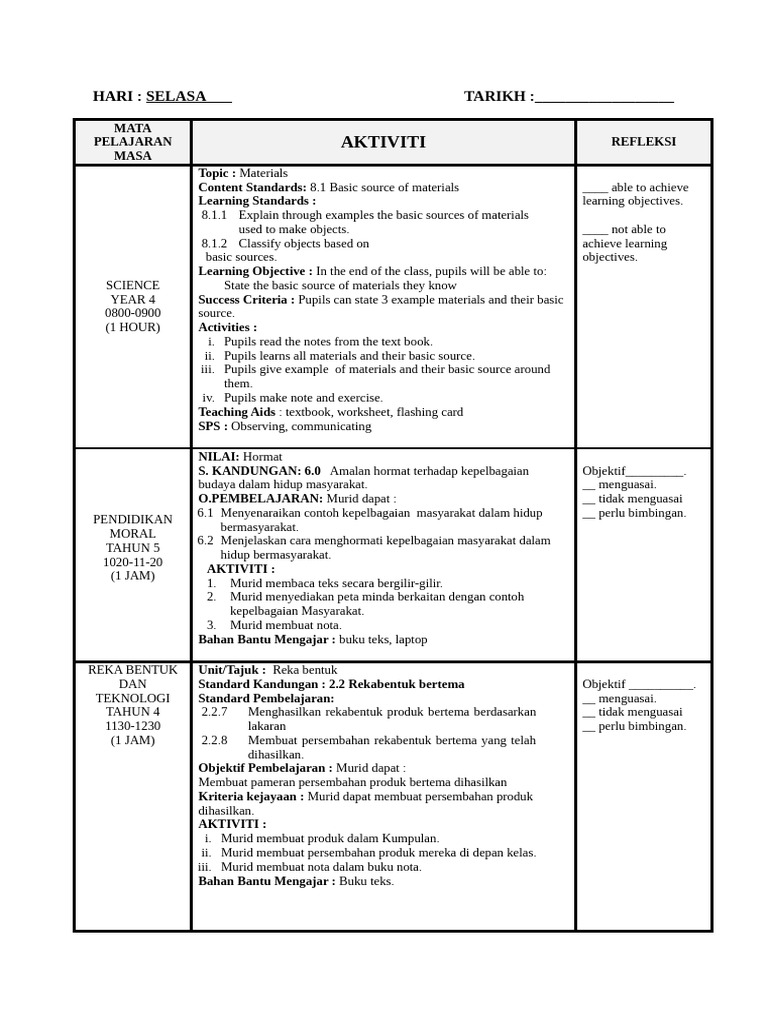 RPH SELASA 2024 | PDF