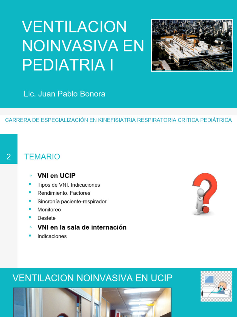 VNI Pediátrica: Tipos e Indicaciones | PDF | Cuidado de la salud ...