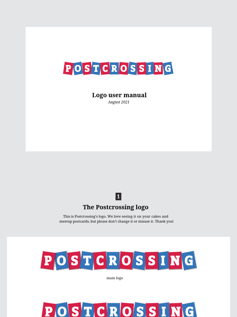 Postcrossing Logo - User Manual v2 | PDF | Computer Graphics