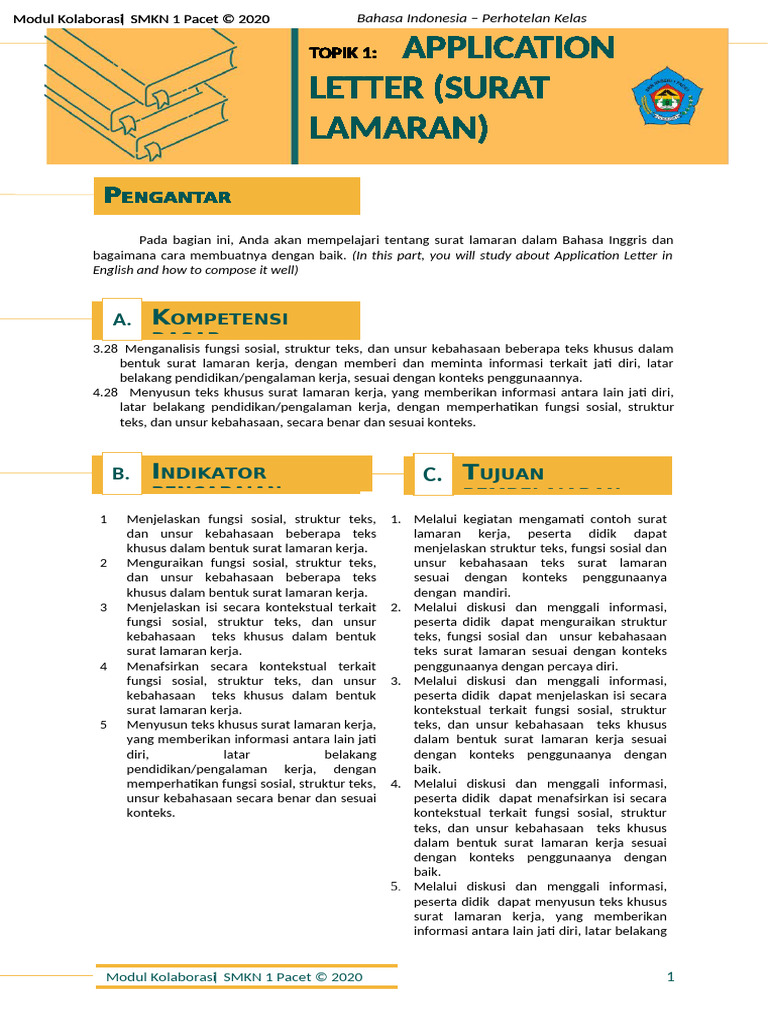 Format Isi Modul - Kelas XII-UJI COBA | PDF