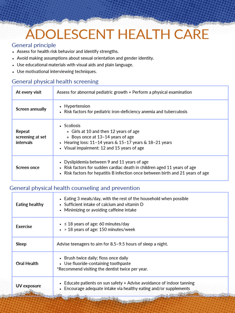 ADOLESCENT HEALTH CARE | PDF