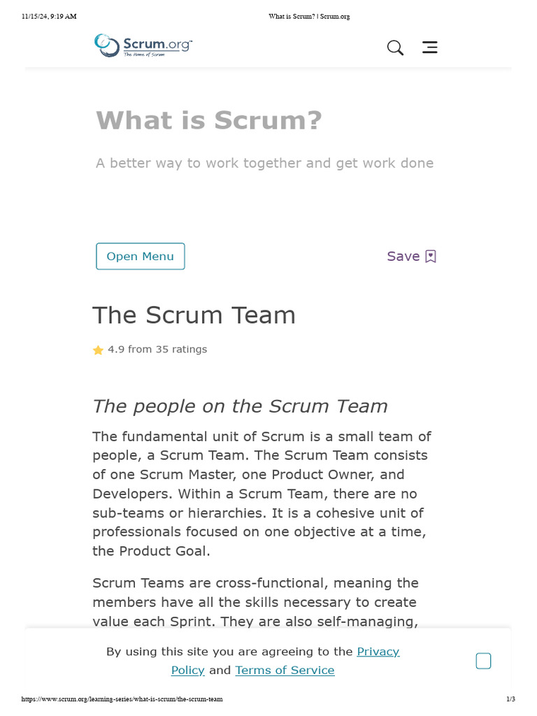 Understanding the Scrum Team | PDF | Scrum (Software Development ...