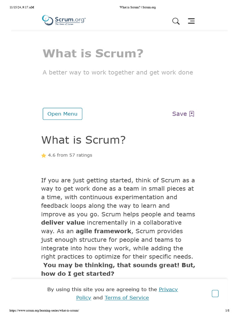Understanding the Scrum Framework | PDF | Scrum (Software Development)