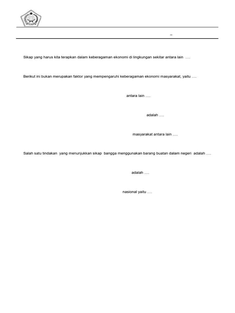 Soal Pas Kelas 6 - Tema 4 | PDF