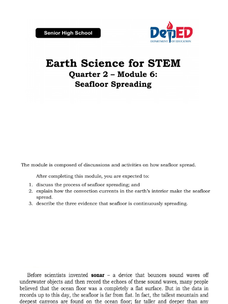 Seafloor Spreading | PDF
