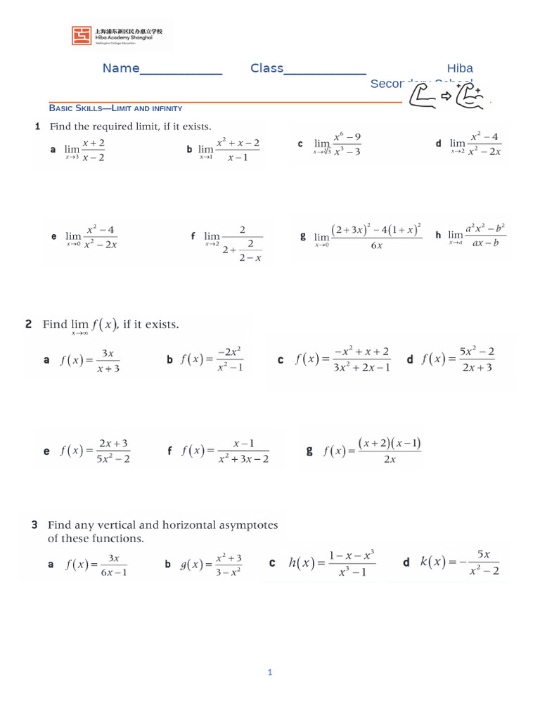 L2 HW Limit With Infinity and Sequence | PDF
