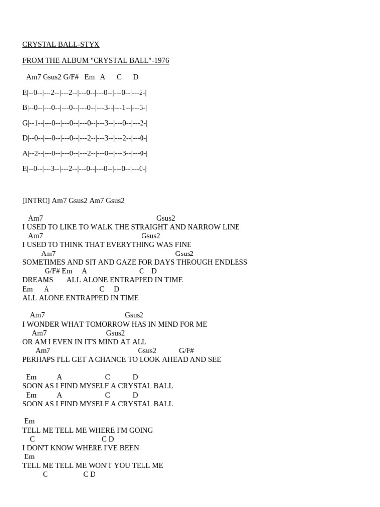 Crystal Ball | PDF
