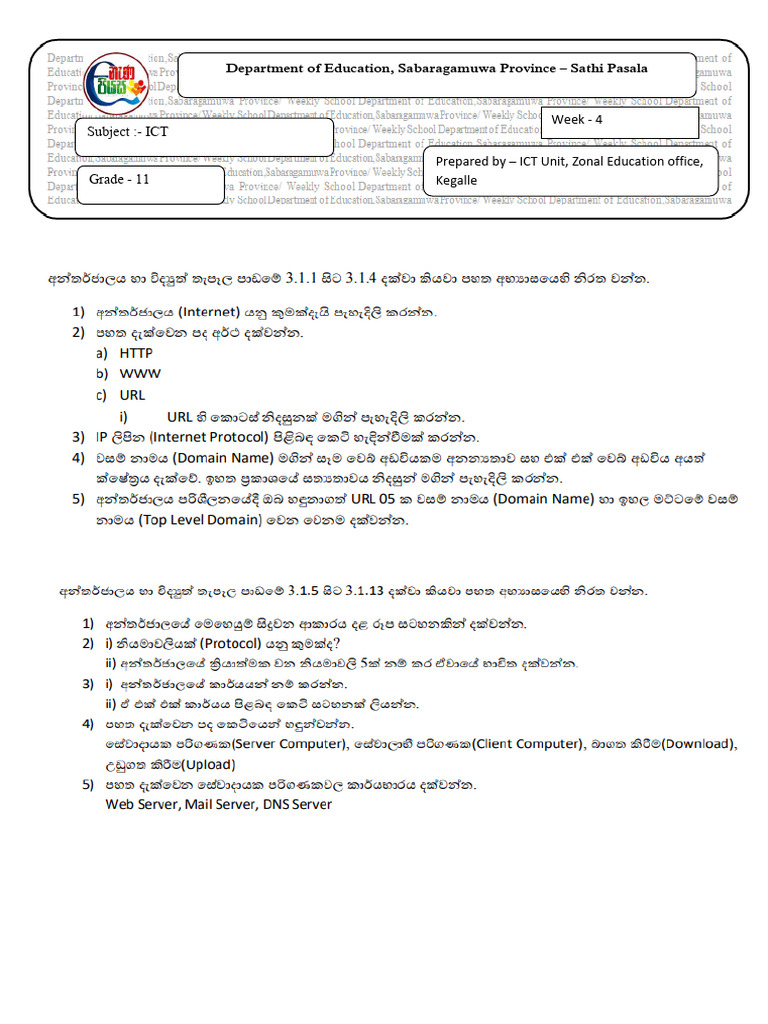 Grade 11 - ICT WEEK 4 | PDF