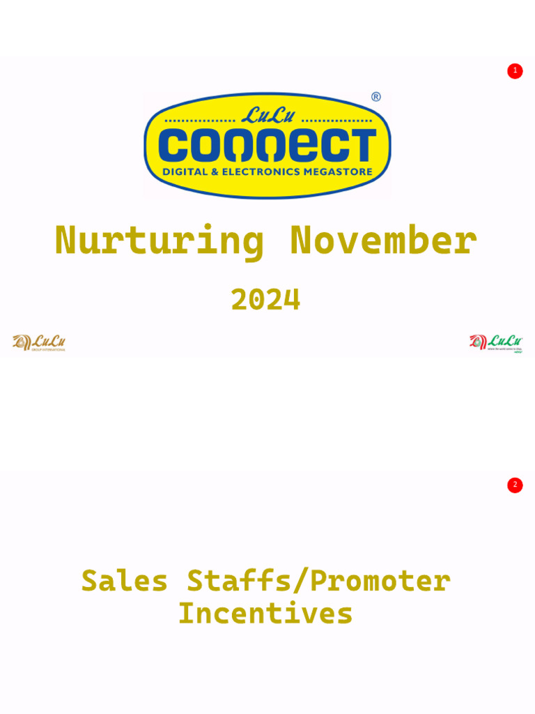 Nov - Incentive Peyeyroposal - Lulu Connect | PDF | Laptop | Office ...