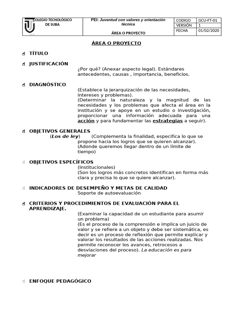 Estructura de Proyectos Transv. Pedag | PDF | Aprendizaje | Cognición