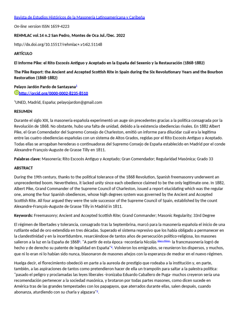 El Informe Pike | PDF | Masonería