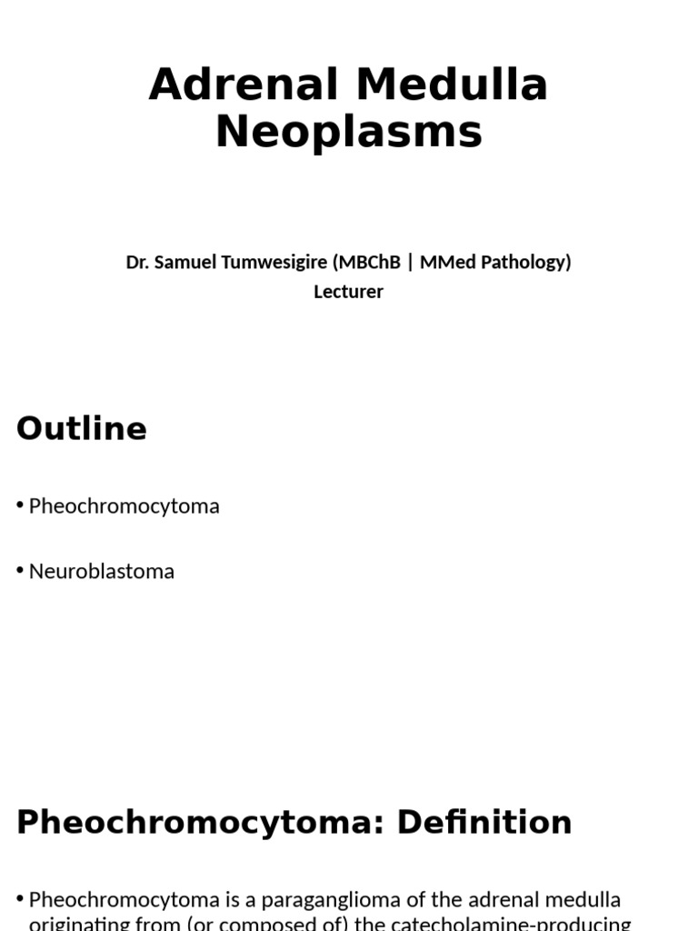 Adrenal Medulla Neoplasms | PDF | Neoplasms | Adrenal Gland