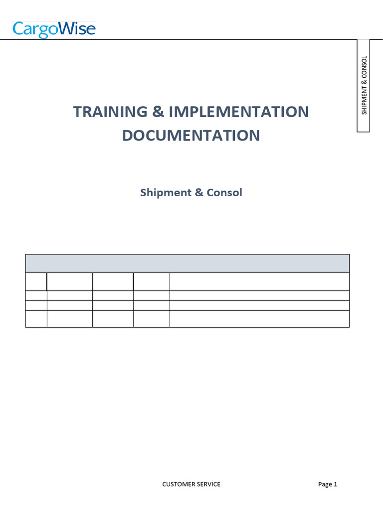 Understanding Shipment & Consol Processes | PDF | Cargo | Freight Transport