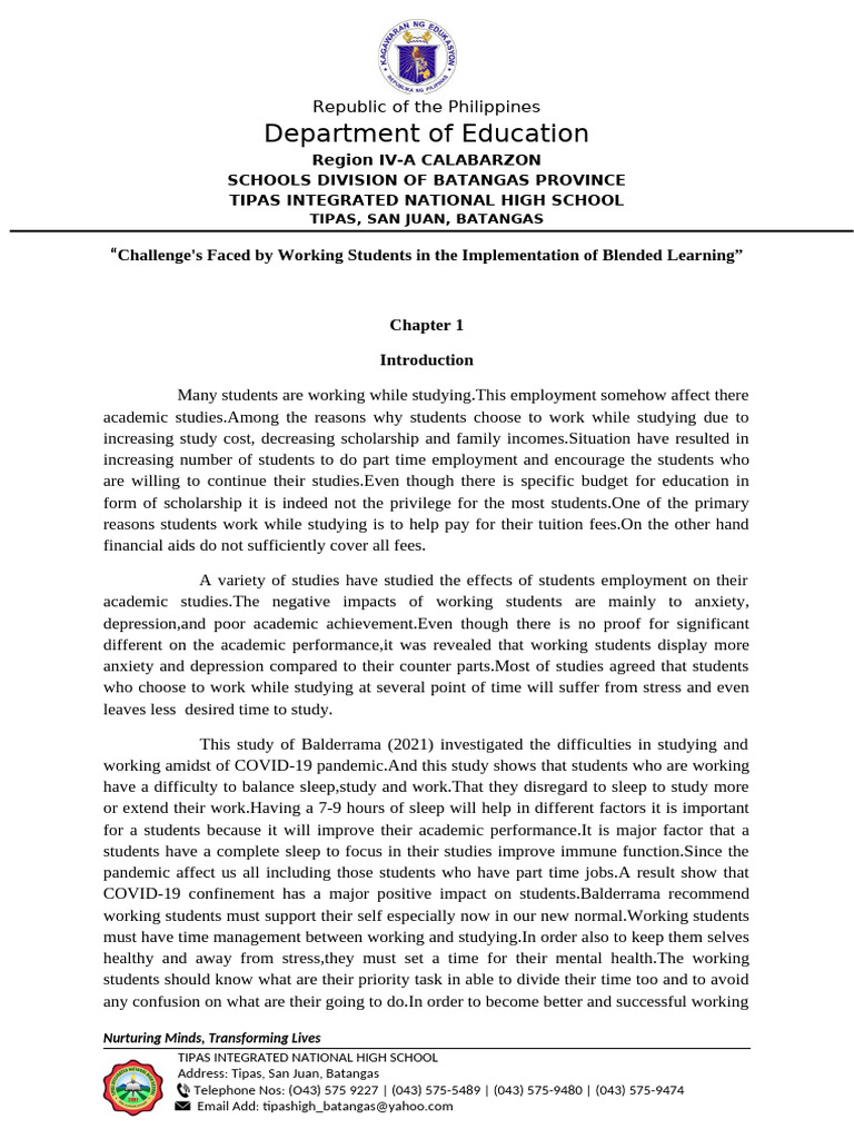 Manuscript Group7 Edited | PDF | Empathy | Educational Technology