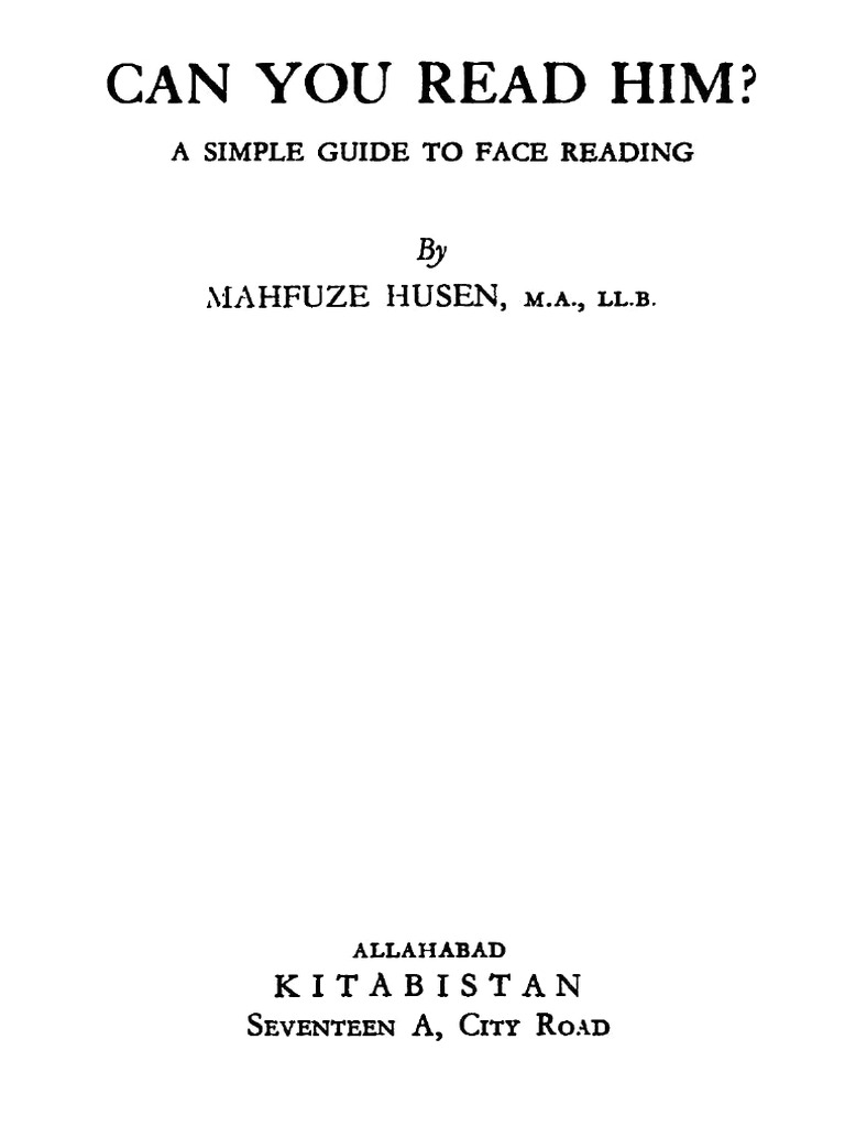 Face Reading | PDF
