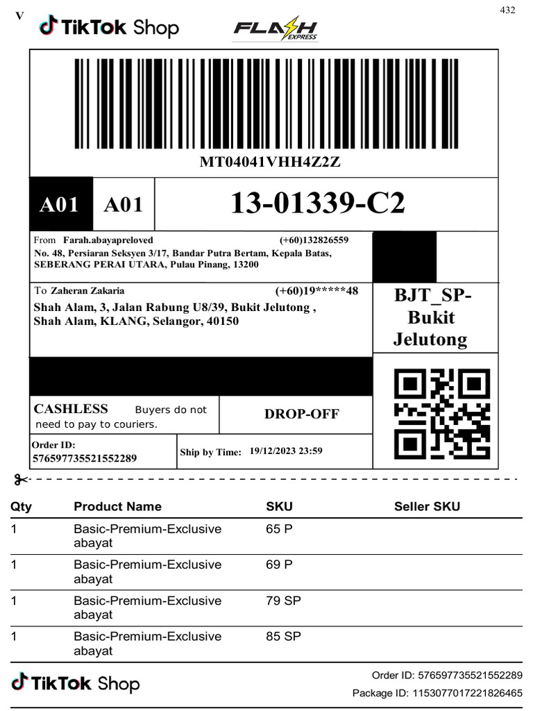 12-16!07!27-32 - Shipping Label Packing List | PDF | Malaysia