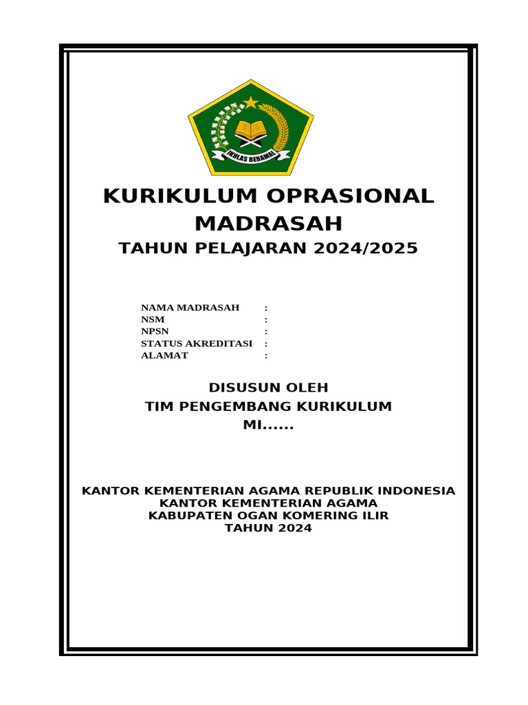 Kurikulum Merdeka MI 2024/2025 | PDF | Seni