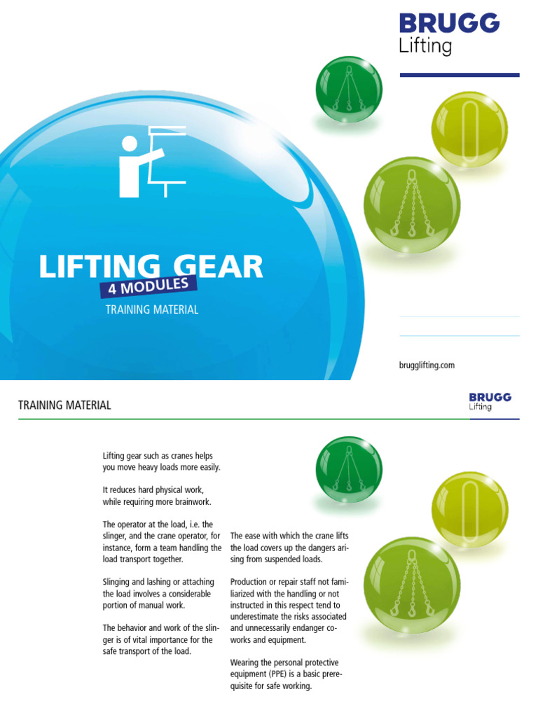 Lifting Gear Safety and Training Guide | PDF | Crane (Machine) | Rope