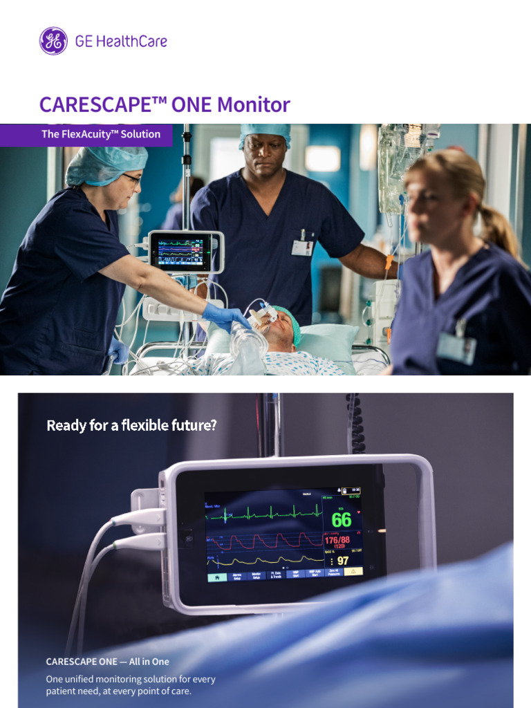 Brochure CARESCAPE ONE JB02617XX 3 2024 - 03 - 26 | PDF | Usability ...