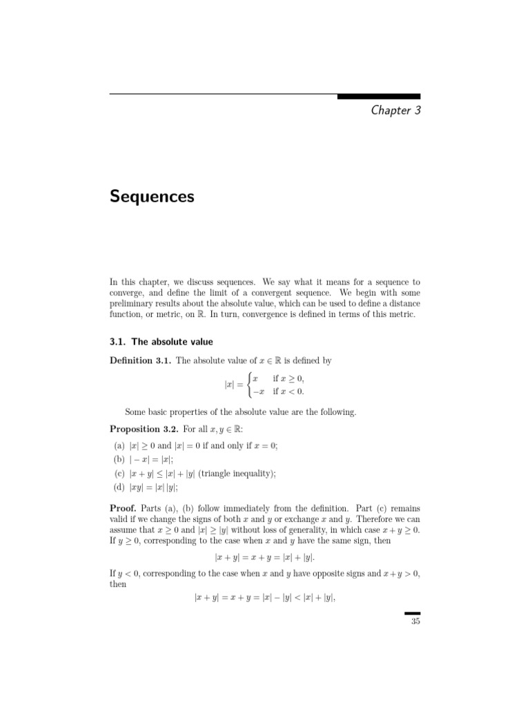 Limits of Real Number Sequences | PDF | Limit (Mathematics) | Sequence