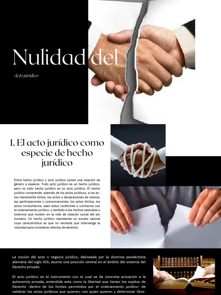 Sesion 2 Nulidad Acto Juridico | PDF | Propiedad | Nulo (ley)