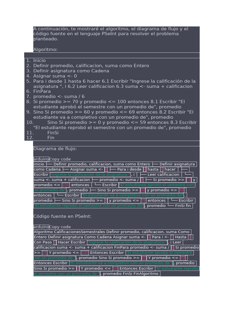 ALGORITMO FINAL | PDF | Algoritmos | Programación de computadoras