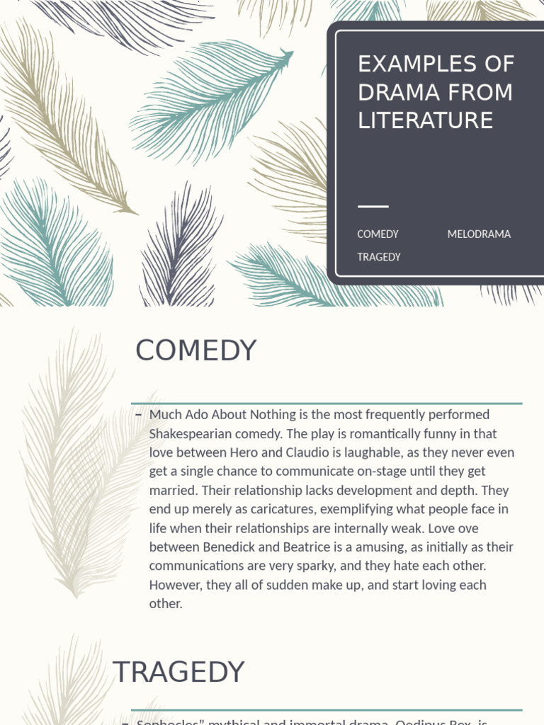 Examples of Drama From Literature | PDF