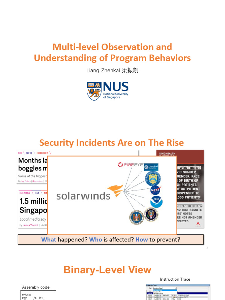 Multi-Level Observation and Understanding of Program Behaviors | PDF ...