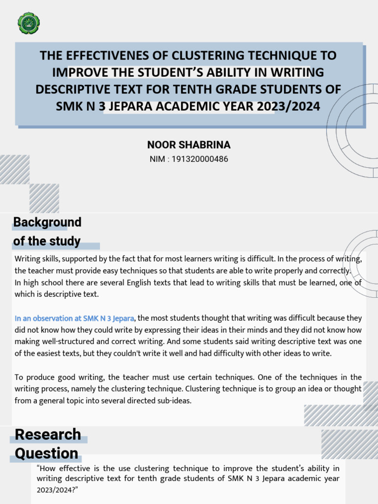 PPT Noor Shabrina | PDF | Validity (Statistics) | Cognition