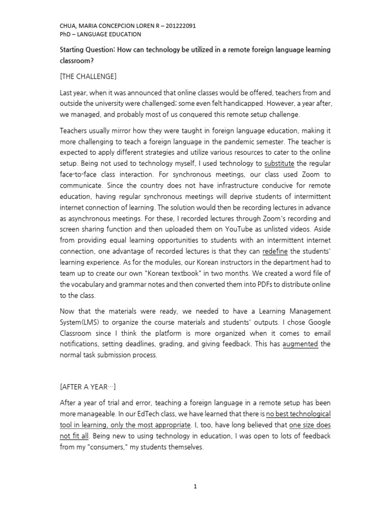 Expert Perspective Report | PDF | Language Education | Learning