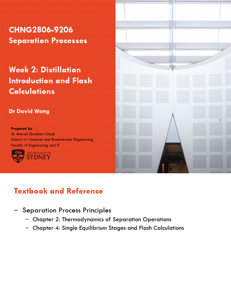 Week 2-Flash Calculation | PDF | Distillation | Statistical Mechanics