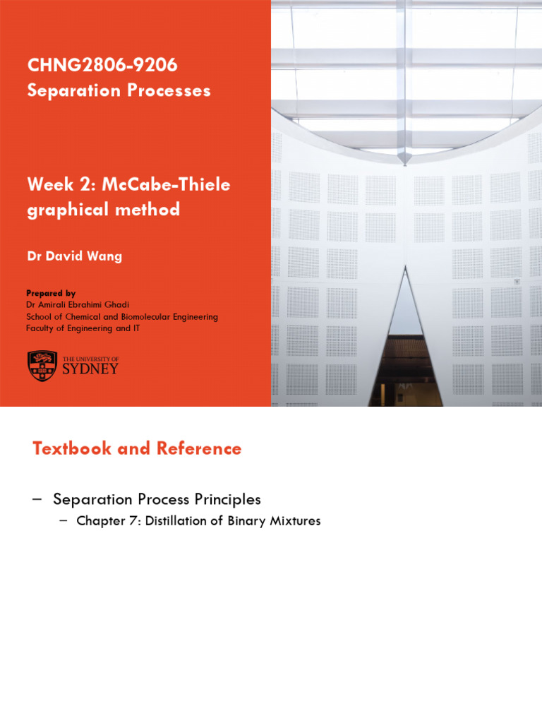 Week 2-McCabe-Thiele Graphical Method | PDF | Distillation | Phases Of Matter