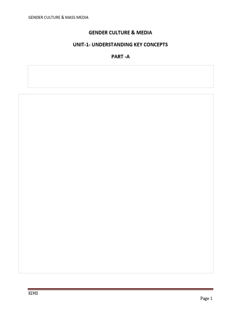 Gender Representation in Mass Media | PDF | Mass Media | Intersectionality