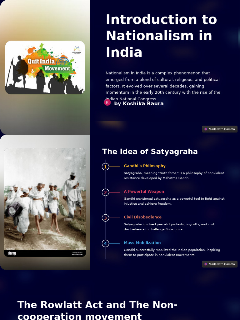 Introduction To Nationalism in India | PDF | Mahatma Gandhi | British Raj