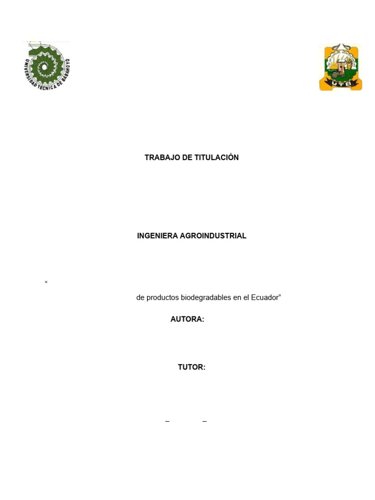 E-Utb-Faciag - Agroindustria-000001 | PDF | Residuos | El plastico