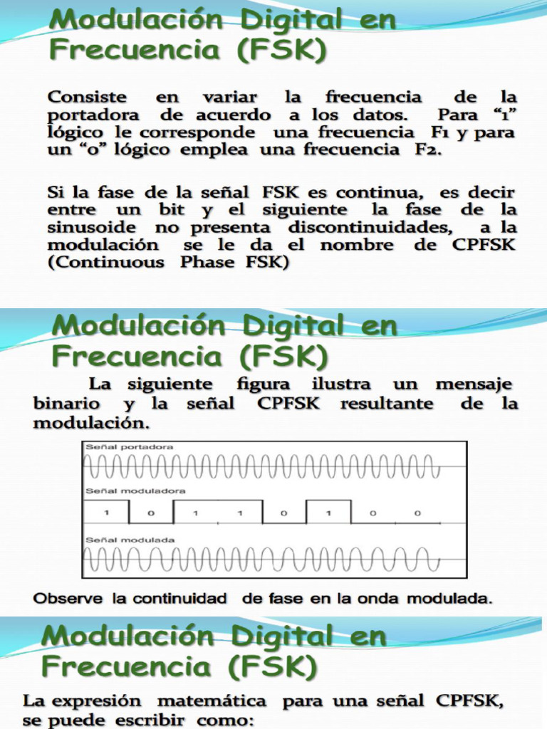 Tema 3. Modulación Digital. | PDF