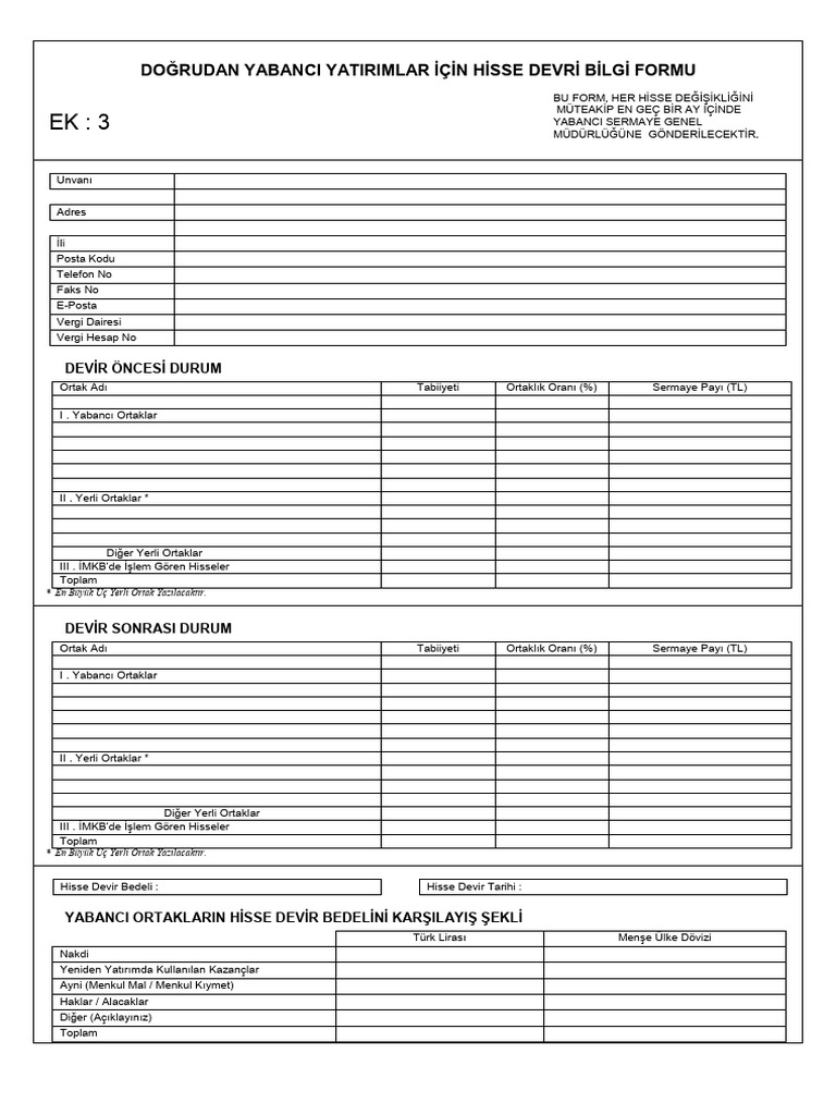 Şirket Ortakları Içinde Yabancı Uyruklu Varsa - Doğrudan Yabancı ...