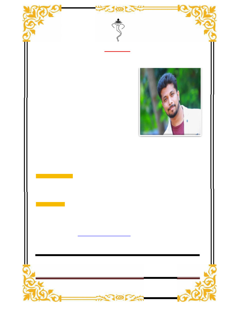 Aravindan Bio Date | PDF