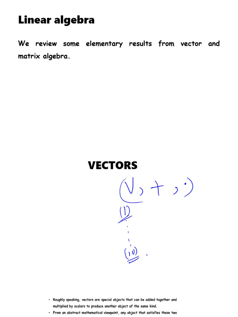 Lec 05 Linear algebra for LPP | PDF Lec 05 Linear algebra for LPP | PDF
