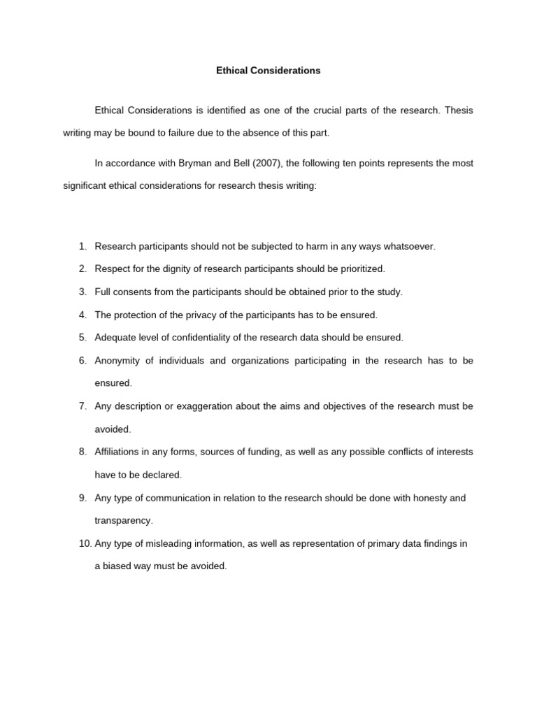 Ethical Considerations Draft PR1 G2 | PDF | Science & Mathematics